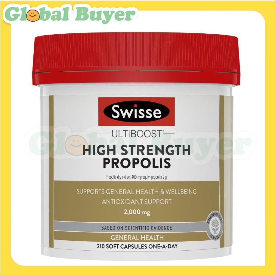 Swisse Ultiboost High Strength Propolis 2000mg 210 Tablets | Shopee ...