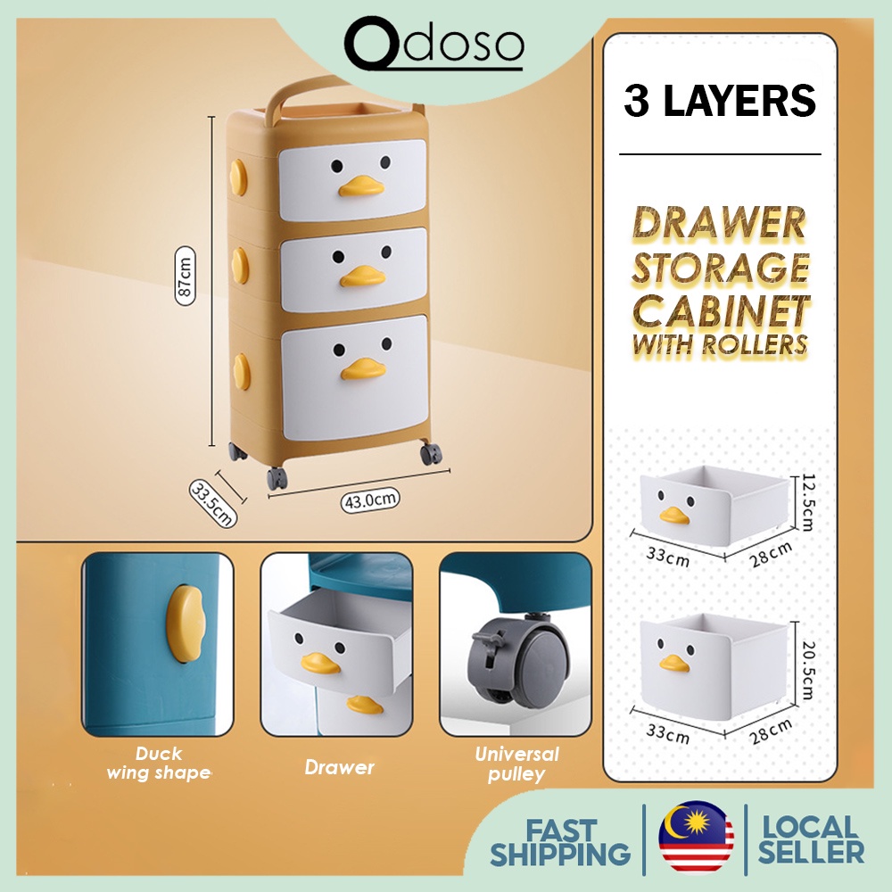 SW010 Cartoon Theme Drawer Storage Cabinet with Lock Storage Drawer ...