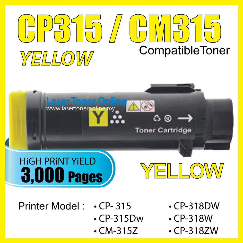 Compatible Fuji Xerox CP315 CM315 CP315Dw CM315Z CP318DW CP318W CP318ZW ...