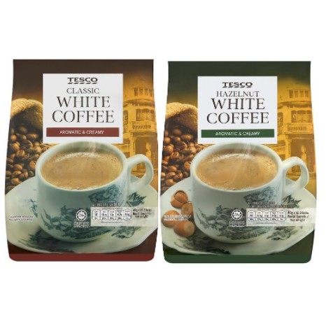 Tesco Classic / Hazelnut White Coffee 15 x 40g | Shopee Malaysia
