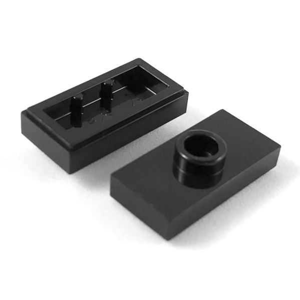 LEGO PARTS (GENUINE) 15573 Plate, Modified 1 x 2 with 1 Stud Groove and ...