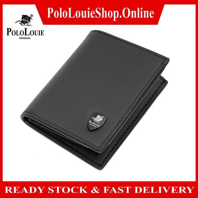 Original Polo Louie Men's Luxury Synthetic Leather Vertical Trifold ...