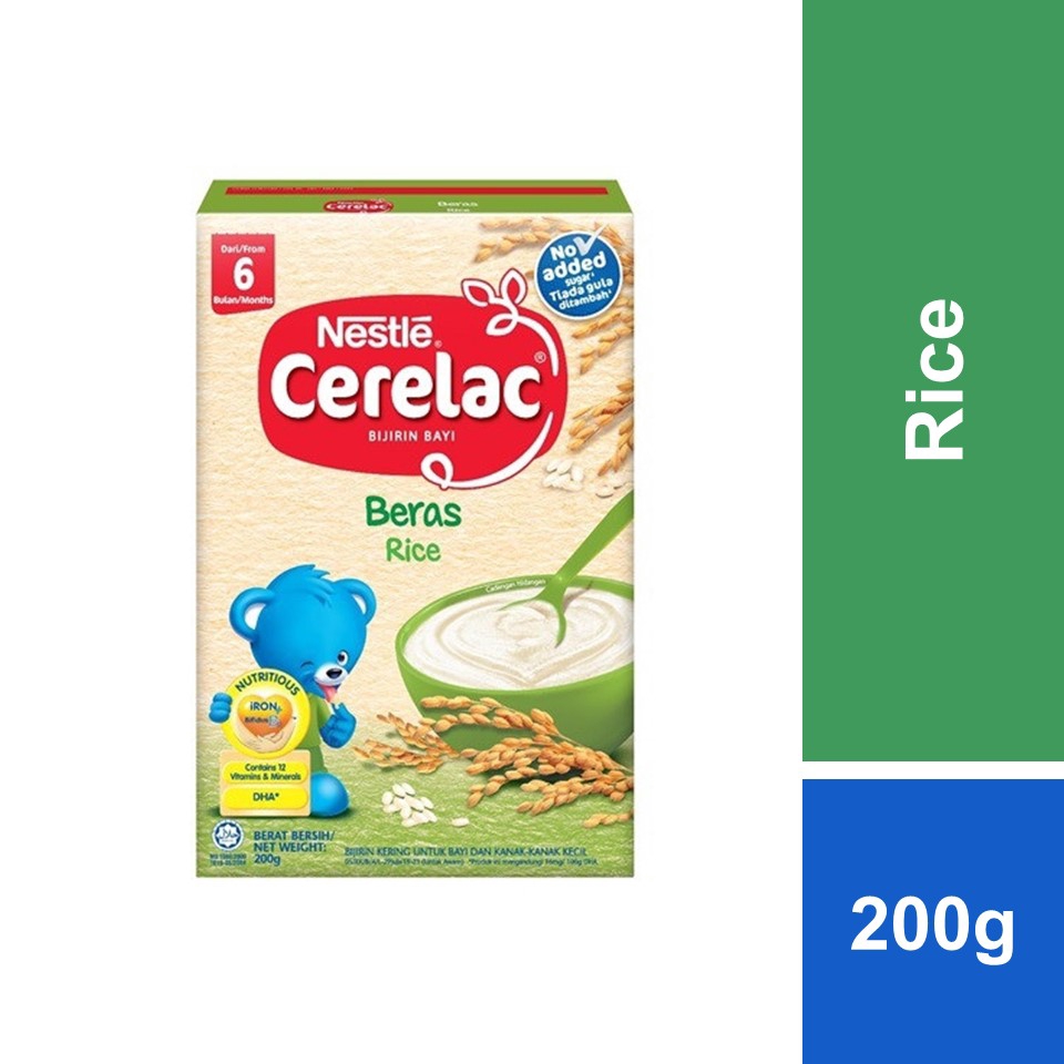 Nestle Cerelac Infant Cereals Rice 200g | Shopee Malaysia