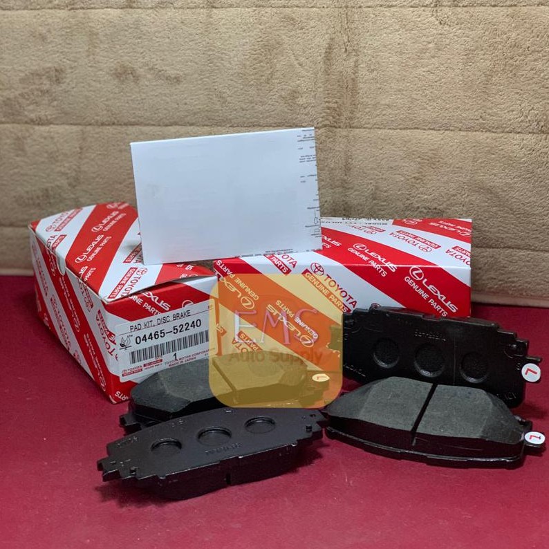 TOYOTA VIOS 1.5 4 DISC 2013-2016 FRONT BRAKE PAD (04465-52240) | Shopee ...