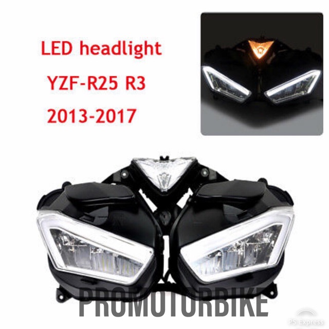 YAMAHA YZF R25 250cc R3 HEAD LAMP HEAD LIGHT LED Full Beam | Shopee ...