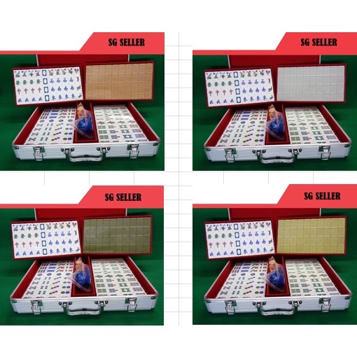A1 Size Crystal Mahjong Set With Aluminum Case (size 37mm) | Shopee ...