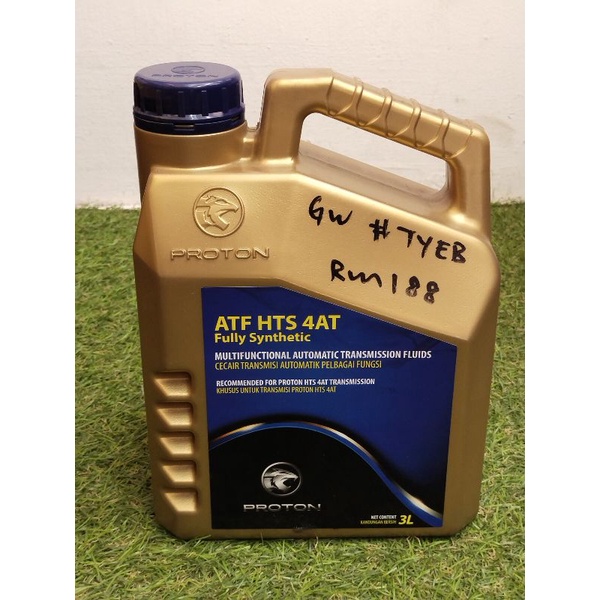 PROTON ATF HTS 4AT FULLY SYNTHETIC AUTO OIL 3L ORIGINAL | Shopee Malaysia