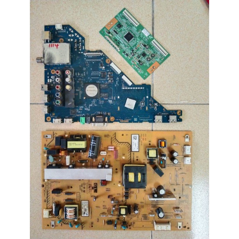 S--Y KLV-46EX650 (( SCREEN ROSAK )) POWER BOARD & MAIN BOARD & TCON ...