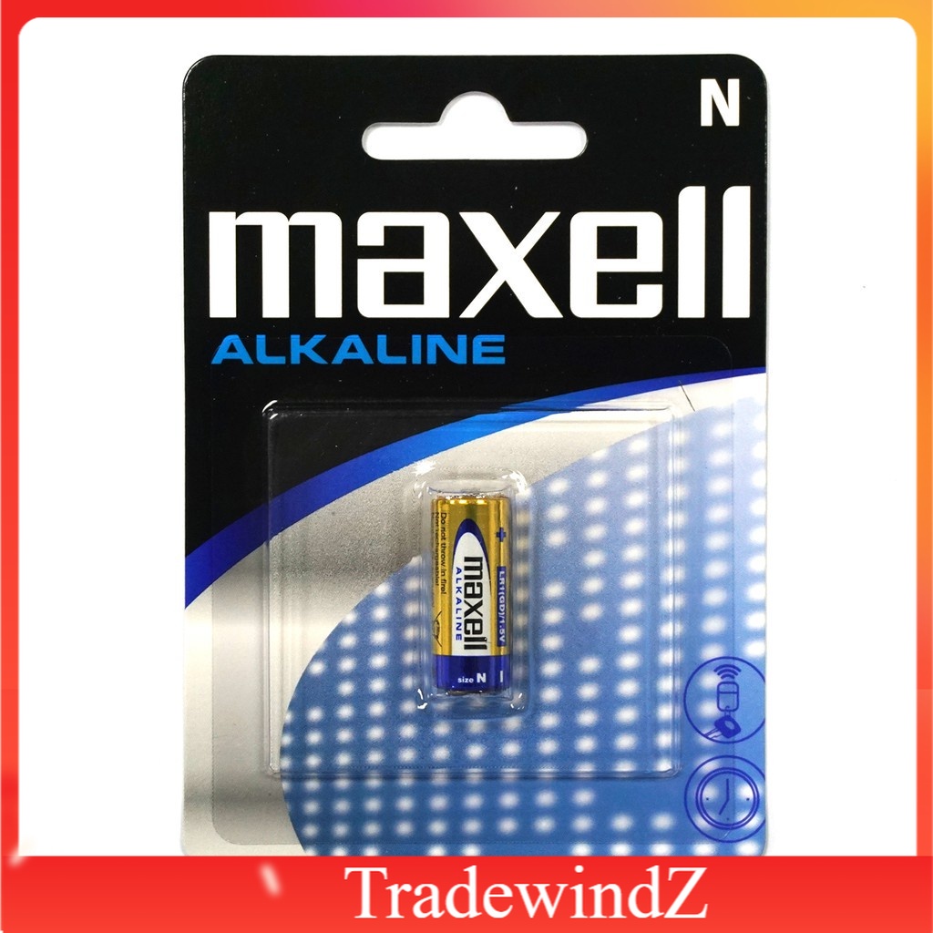 🔥 Maxell Size N Alkaline Battery LR1 1.5V 910A Bateri Saiz N / LR1 ...