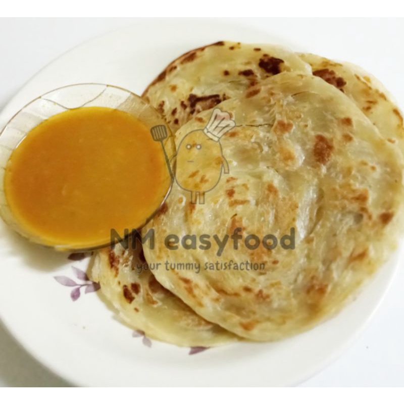 Homemade Roti Canai Frozen (12pcs/pack atau 6pcs/pack @480g) | Shopee ...