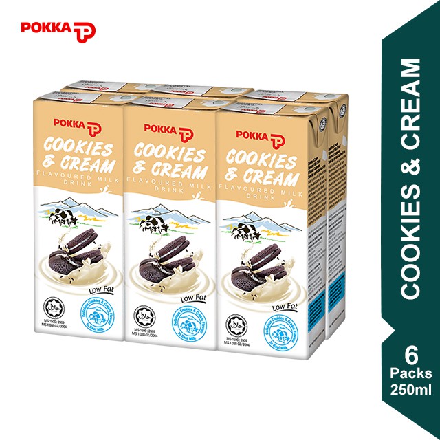 Pokka Cookies & Cream Milk (6s x 250ml) | Shopee Malaysia