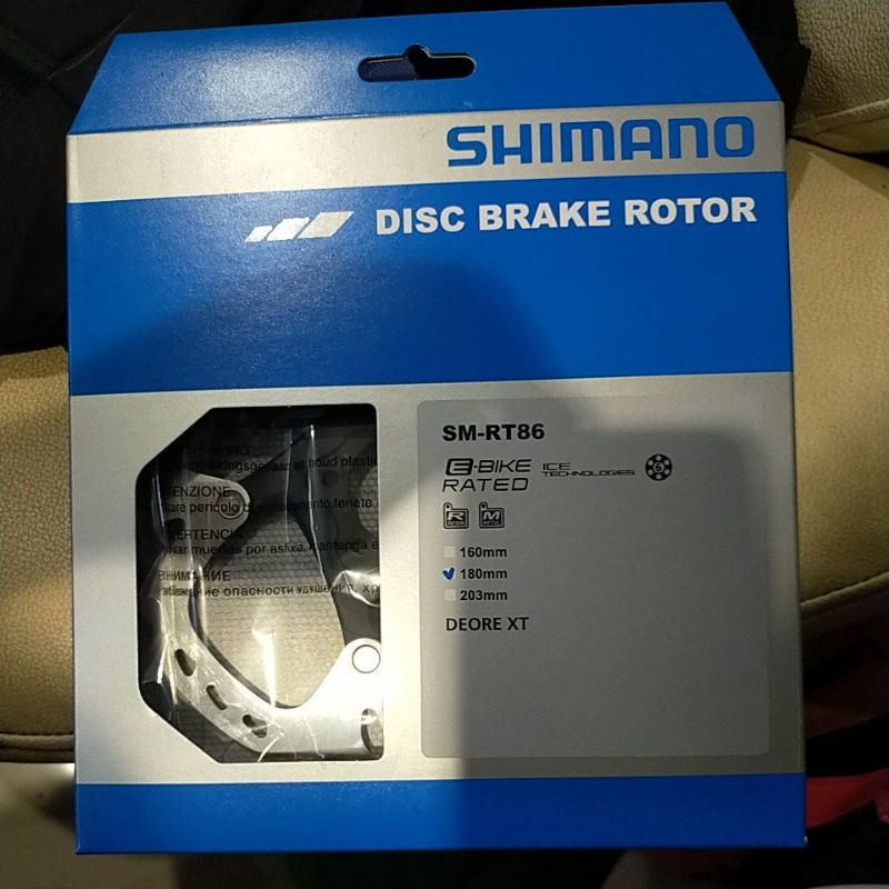SHIMANO DEORE XT ICE TECH ROTOR RT86 RT-86 160mm 180MM- E-BIKE RATED ...