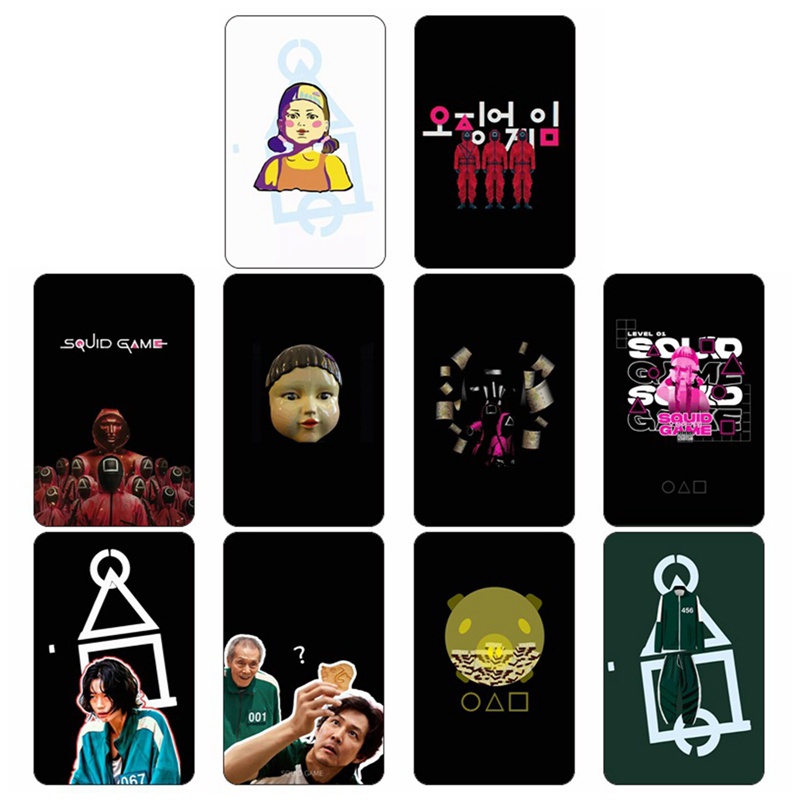 Hospitality 10Pcs Korean TV Show Squid Game Card / Squid Game ...