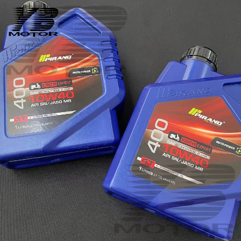 PIRANO P400 4T 10W40 Scooter Motorcycle Engine Oil API SN/JASO MB | Shopee Malaysia