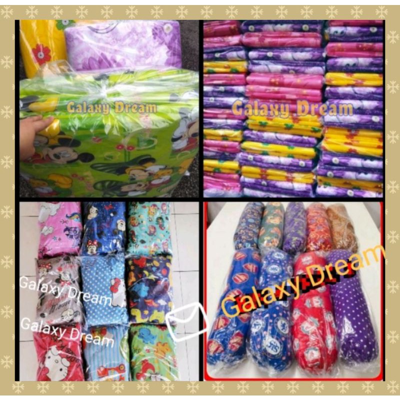 "Ready Stock"Tilam Sponge 2" Set Package Kids Pillow And Kids Bolster ...