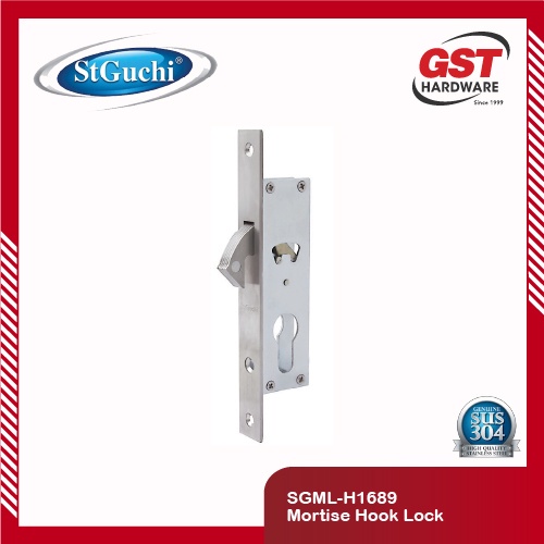 St Guchi SGML-H1689 SS Single Mortise Hook Lock St Guchi Lock Set ...