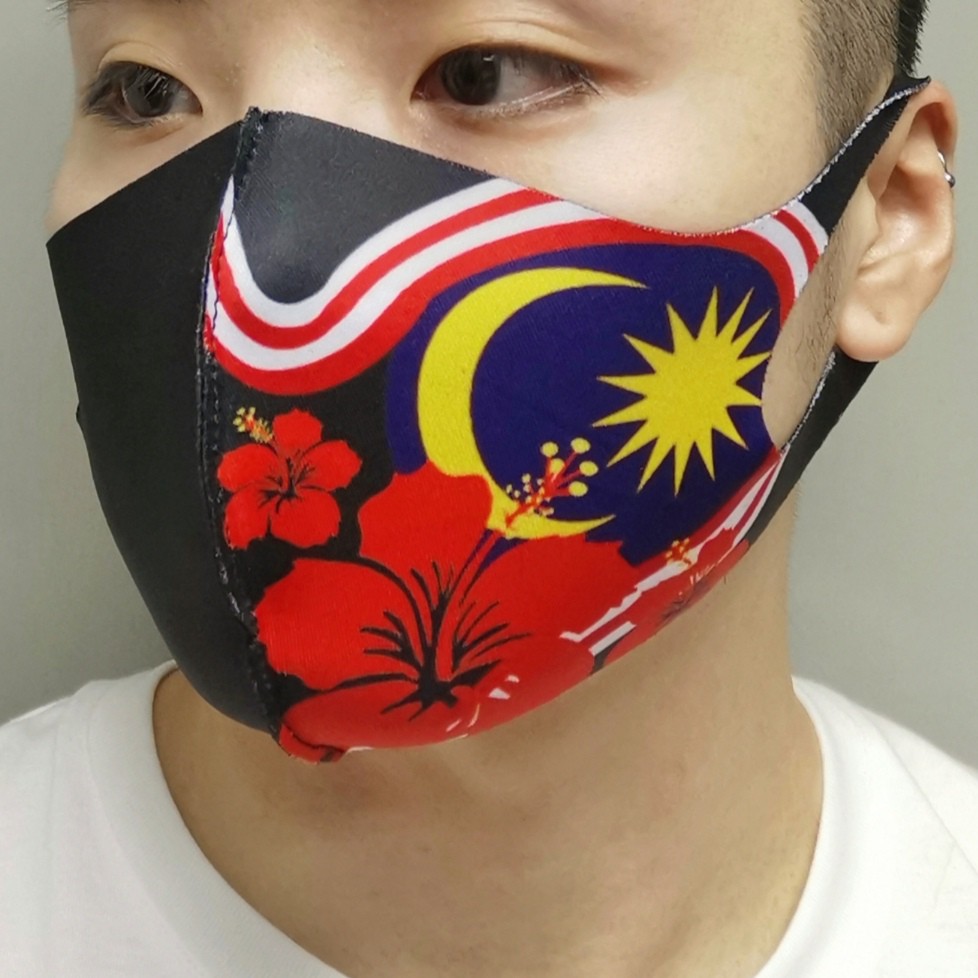 Original Design Malaysia Merdeka Washable Reusable Mask (3 Layers ...