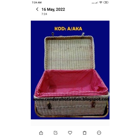 BAKUL BAJU KAIN LAPIK. (MERAH ATAU CREAM IKUT STOCK) | Shopee Malaysia