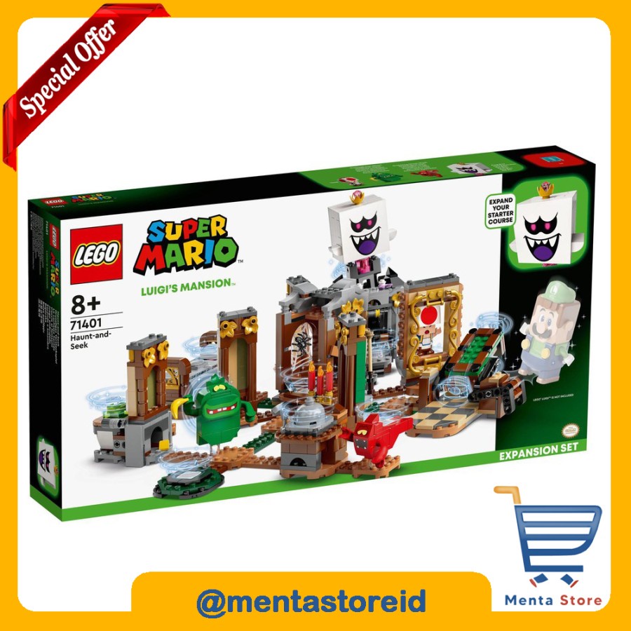 Lego Super Mario 71401 Luigi's Mansion Hunt-and-Seek Expansion Set ...