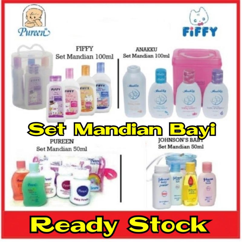 Pureen,Anakku,Fiffy,Johnson's Baby Set Toiletries Travel Pack Set ...
