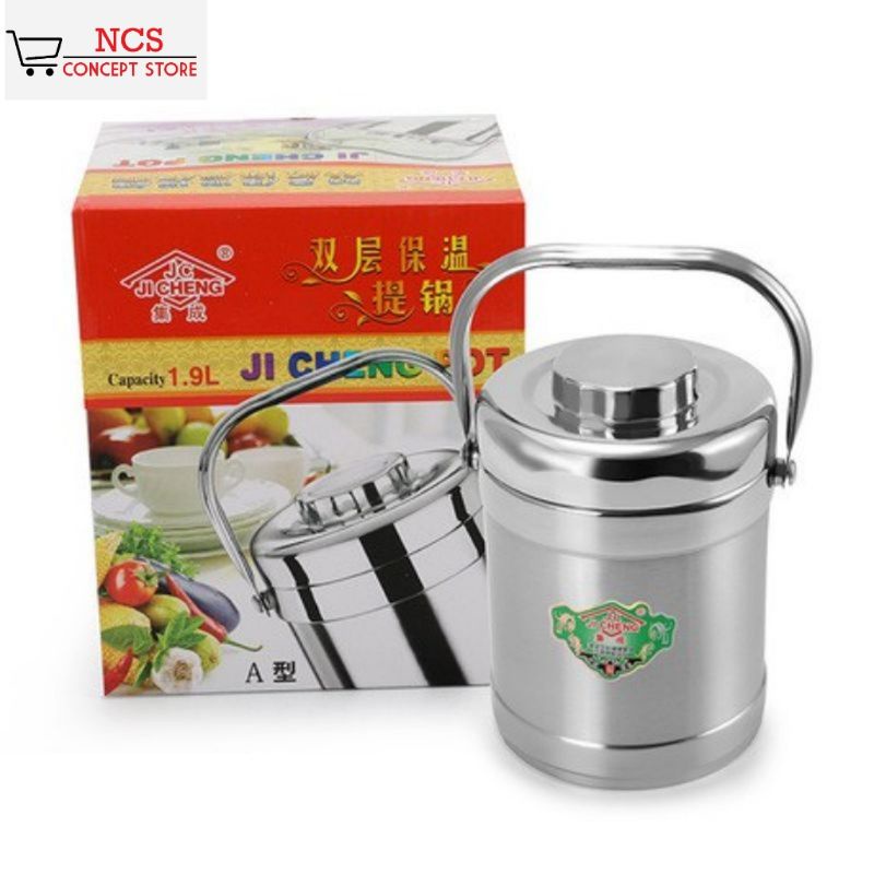 ️[Ready Stock] Ji Cheng Stainless Steel Vacuum Thermos Heated Lunch Box ...