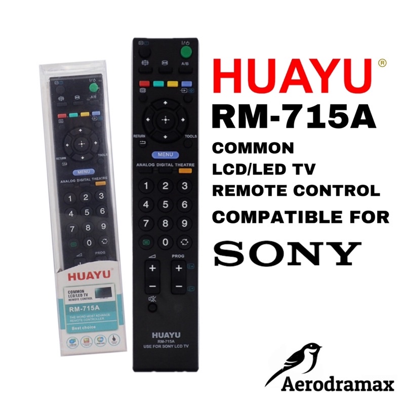 HUAYU COMMON LCD/LED TV REMOTE CONTROL RM-715A (SONY) | Shopee Malaysia