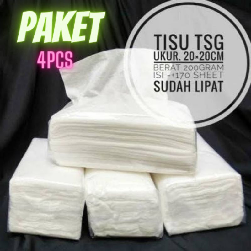 Package of 4 multi-purpose tissues. stove tissue. kitchen tissue ...