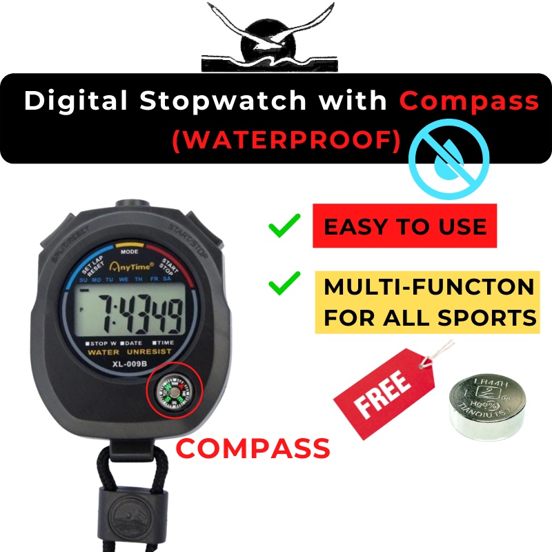 Digital Stopwatch with Compass Countup Function Electronic for Lab ...