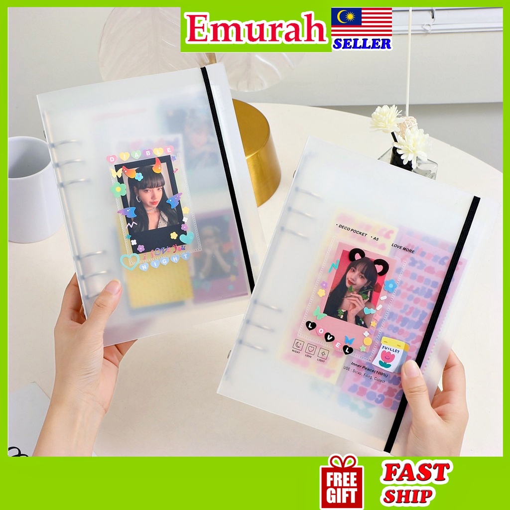 A5 BINDER KOREA (QUALITY HARD COVER) Photocard Binder Sleeve Toploader ...