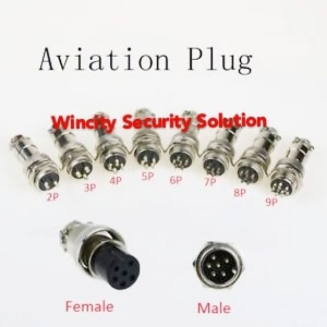 WSS (1set) 2p/3p/4p/5p/6p/7p/8p Aviation Plug Connector Male and Female ...