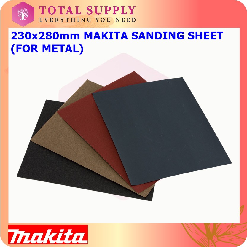 MAKITA 230 x 280mm SANDING SHEET / A4 SIZE ABRASIVE SAND PAPER ...