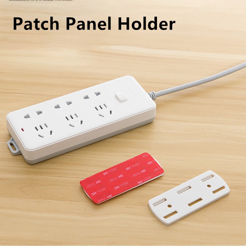 Self-Adhesive Desktop Socket Fixer Cable Organizer Seamless Plug ...