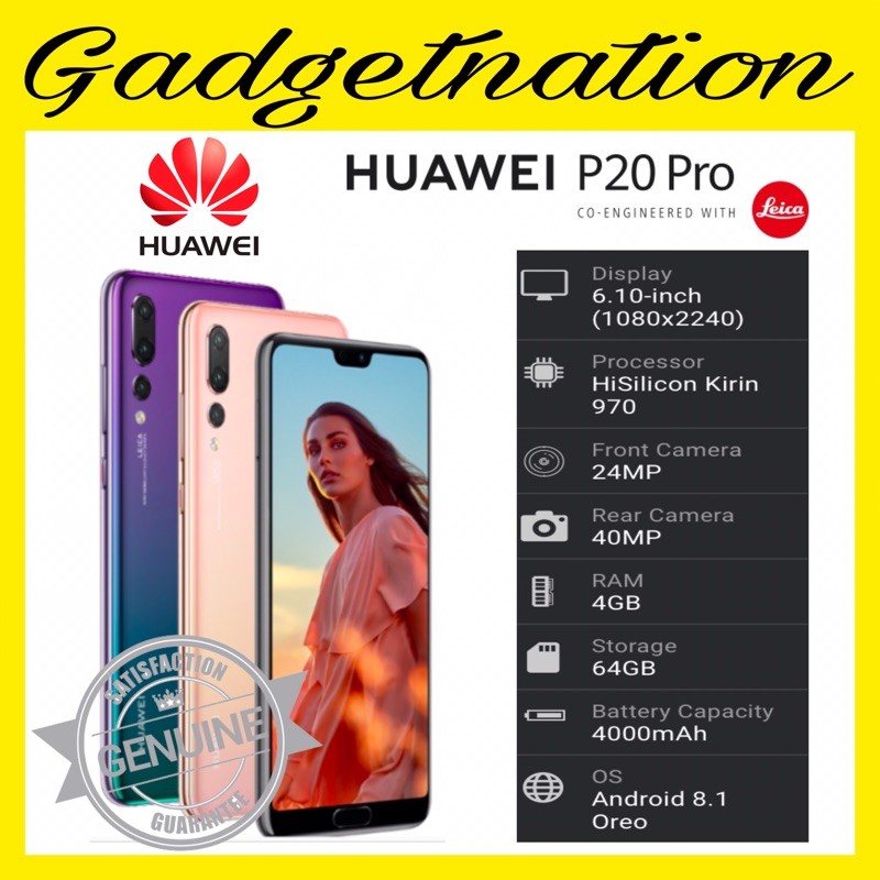 🇲🇾 Ready Stock 🇲🇾 Huawei P20 Pro 6+128gb (used) | Shopee Malaysia
