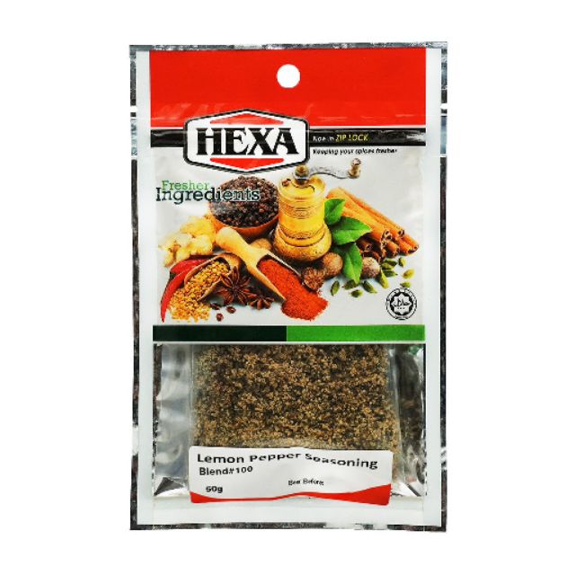 HEXA Lemon Pepper Seasoning 40g | Shopee Malaysia