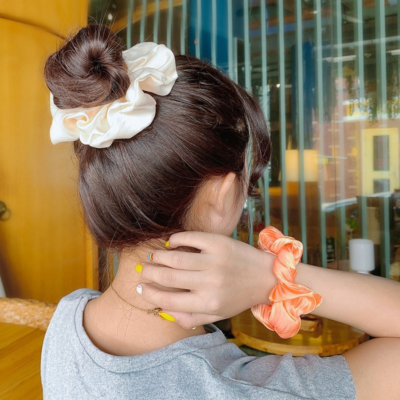Korean Style Simple Solid Color Hair Tie Shopee Malaysia