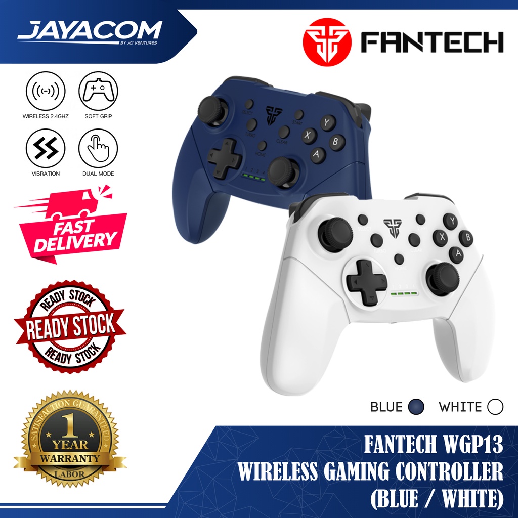 Fantech Shooter II (WGP13) Wireless Gaming Controller (Blue / White ...