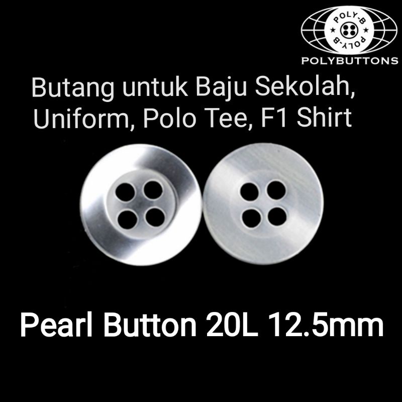 POLYBUTTONS Butang Baju Butang Kemeja Butang Uniform Shirt Button ...