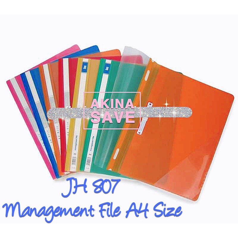 AKINA SAVE 文件夹 JH 807 A4 Colour Plastic Management File / Report PP PVC ...
