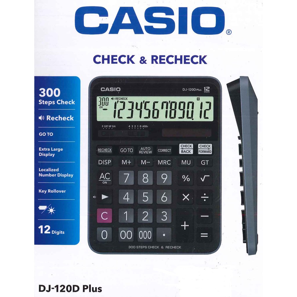 CASIO DJ-120D PLUS CALCULATOR ( ORIGINAL ) | Shopee Malaysia