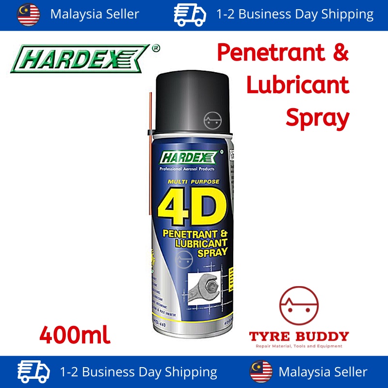 HARDEX 4D Penetrant & Lubricant Spray (400ml) | Shopee Malaysia