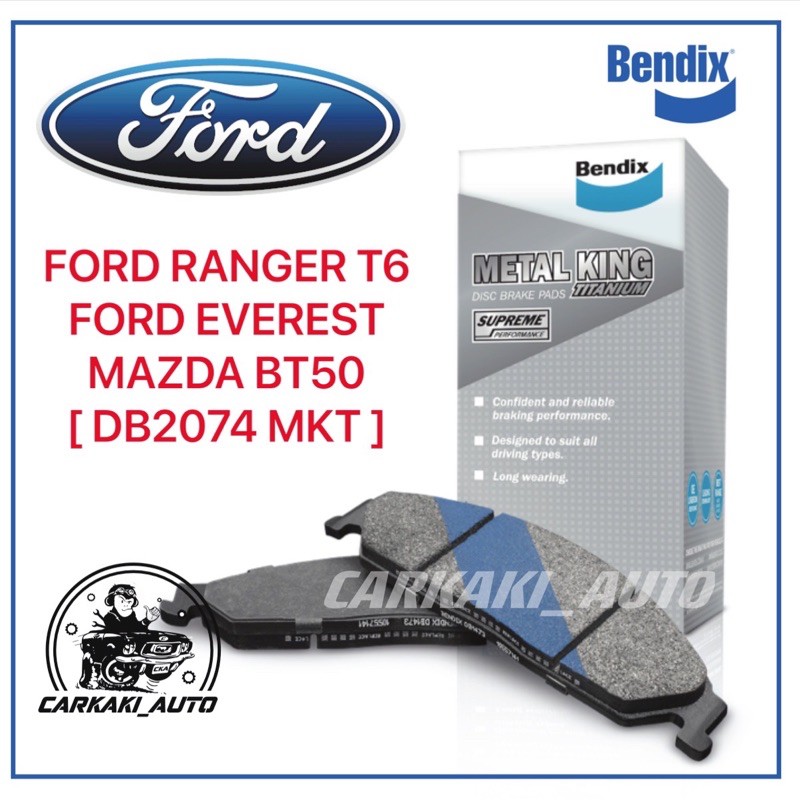 FORD RANGER T6/ FORD EVEREST/ MAZDA BT50 ~ FRONT BRAKE PAD (1SET ...