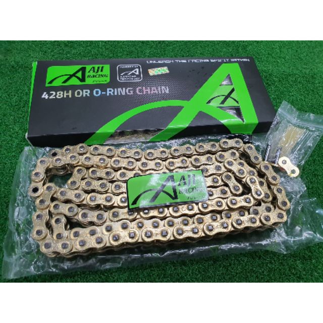 AJI RACING Heavy Duty Racing Gold Chain 428-132L 415-132L | Shopee Malaysia