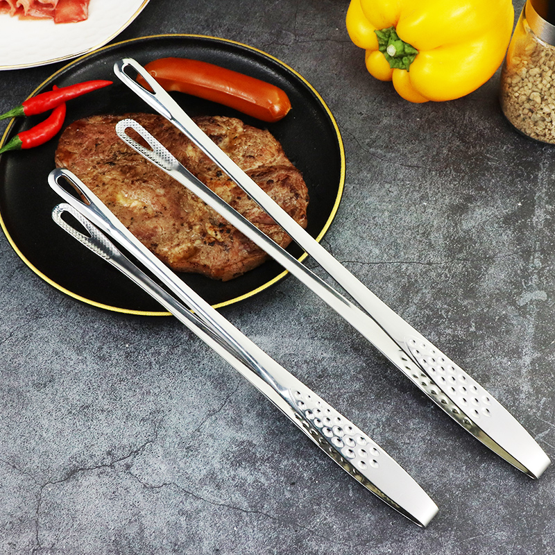 Pratical Stainless Steel Food Tongs Japanese Style Barbecue Clamp ...