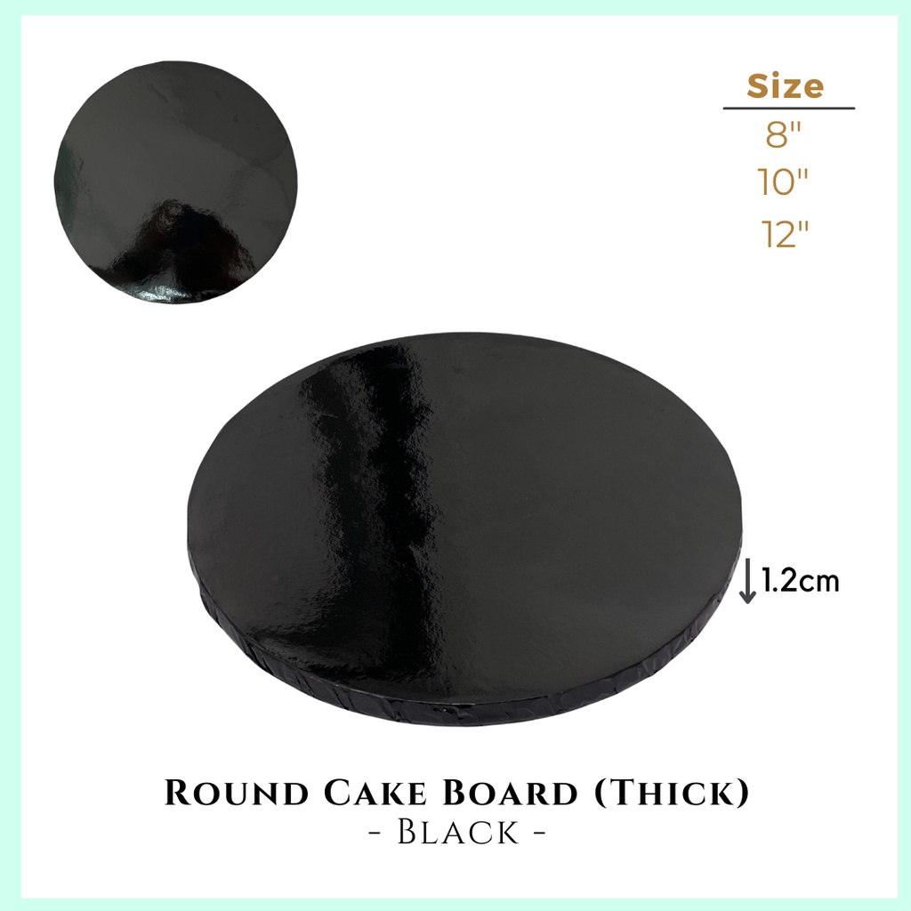 Cake Board Round/ Thick Cake Board/ Papan Kek Tebal/ Papan Kek Bulat ...