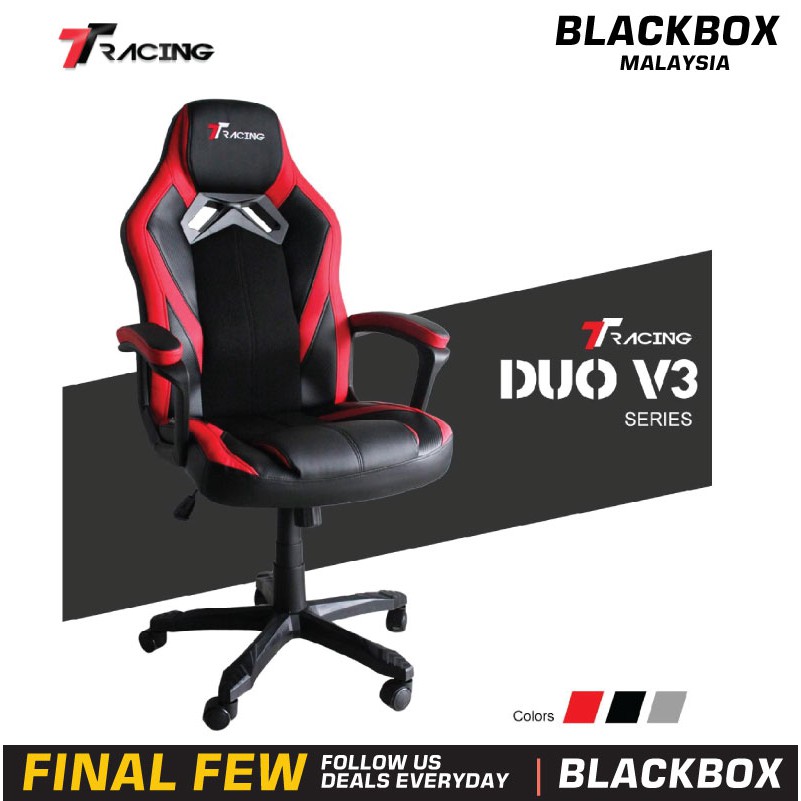 TTRacing Duo V3 Gaming Chair - 2 Years Official Warranty Red / Black ...