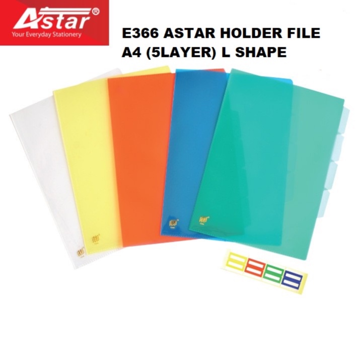 ASTAR HOLDER FILE / SEMI TRANSPARENCY COLOUR / L SHAPE FILE ( E366 ...