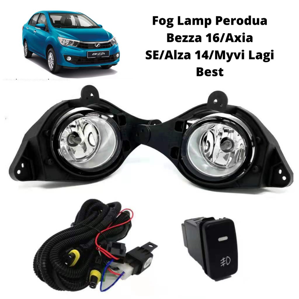 (DLAA) Fog Lamp Perodua Bezza 16 / Axia SE / Alza 14 / Myvi Lagi Best ...