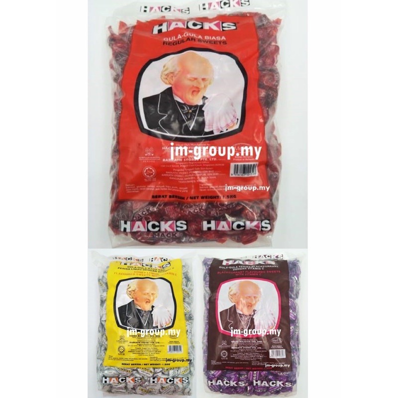 Hacks Candy Sweet 1.8 KG / 250g+- ( Regular / Blackcurrant / Honey ...