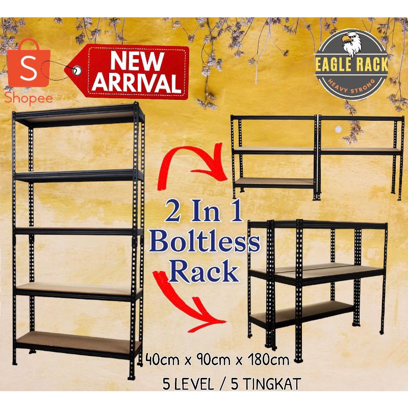 NEW ARRIVAL !!5 TINGKAT RAK BESI MURAH DAN BERBALOI - NEW ARRIVAL 40cmD ...