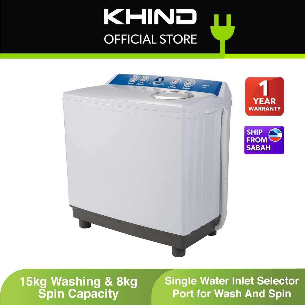 [East Malaysia] Khind 15kg Semi Auto Washing Machine WM1500 (Sabah ...